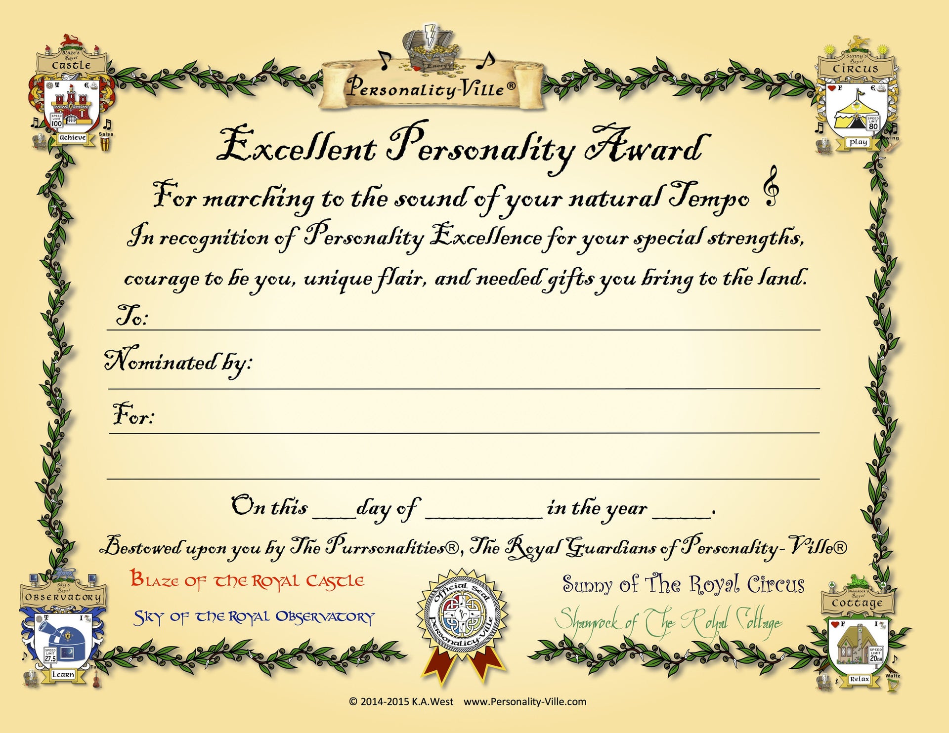 award certificate